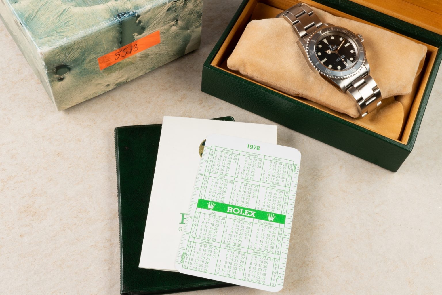 5513 Submariner (pre Comex dial / full set / punched papers / ghost ...