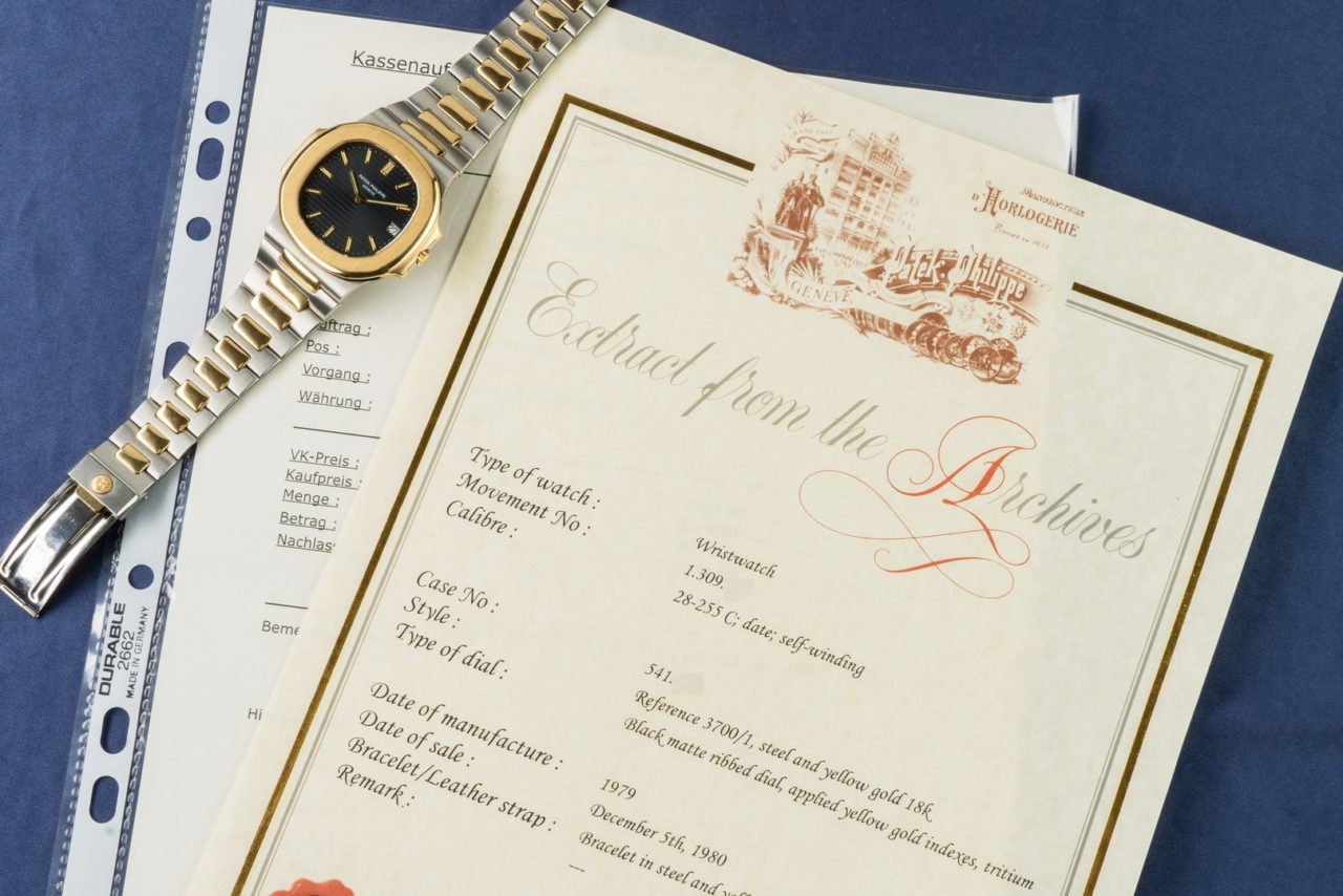 3700/1 Nautilus JUMBO (two-tone / sigma dial / extract and service ...