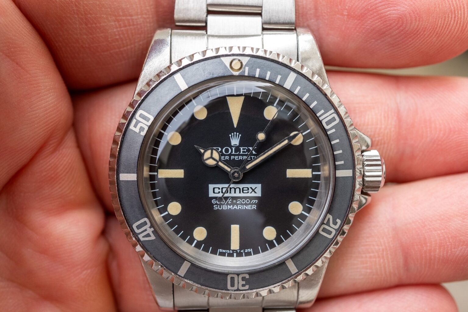 5514 COMEX Submariner (medium number / 100% correct / wonderful patina ...