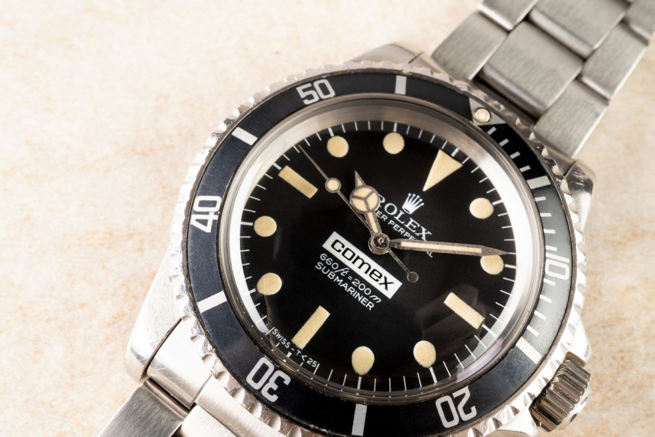 5514 COMEX Submariner (medium number / 100% correct / wonderful patina ...