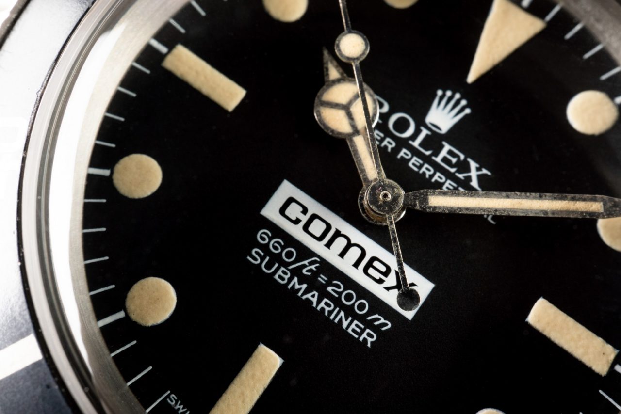 5514 COMEX Submariner (medium number / 100% correct / wonderful patina ...