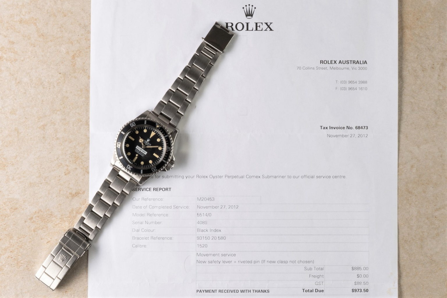 5514 COMEX Submariner (medium number / 100% correct / wonderful patina ...