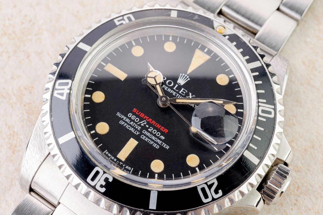 1680 RED Submariner (MKIV dial / mega kissing 4 inlay) – THE WATCHGUY
