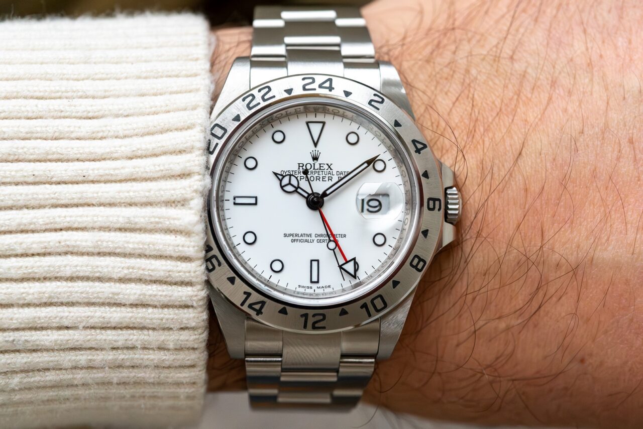 16570 Explorer II (white polar dial / 3186 caliber / rehaut / full set ...