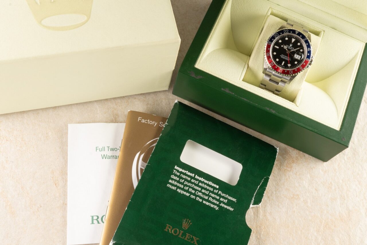 16710 GMT-Master II (F serial / box papers / top condition) – THE WATCHGUY