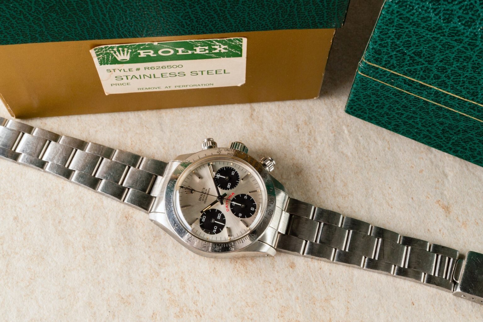 6265 Daytona (BIG RED / Floating dial / with original box / top vintage ...