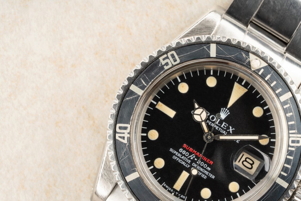 1680 Submariner Date (MKIV RED Sub / from 1970 / original folded oyster ...