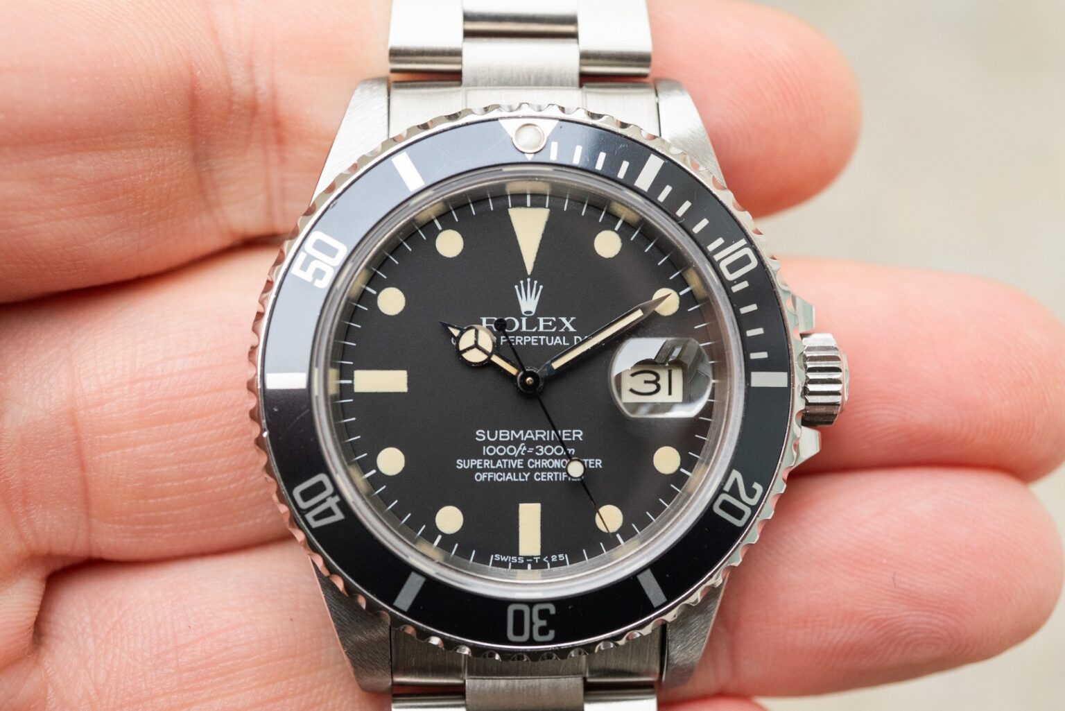 Wonderful matte 16800 Submariner with a magnificent patina. – THE WATCHGUY