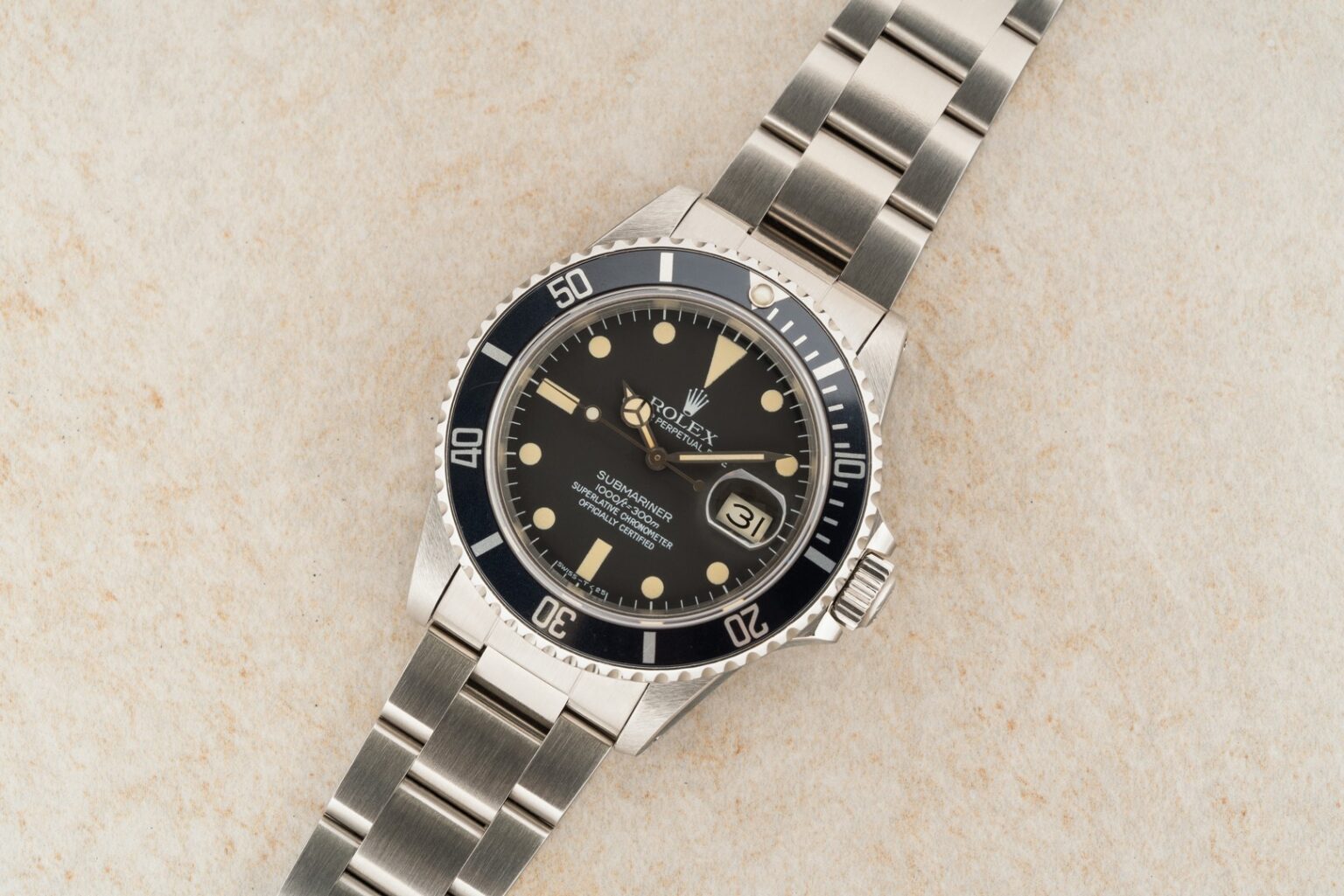 Wonderful matte 16800 Submariner with a magnificent patina. – THE WATCHGUY