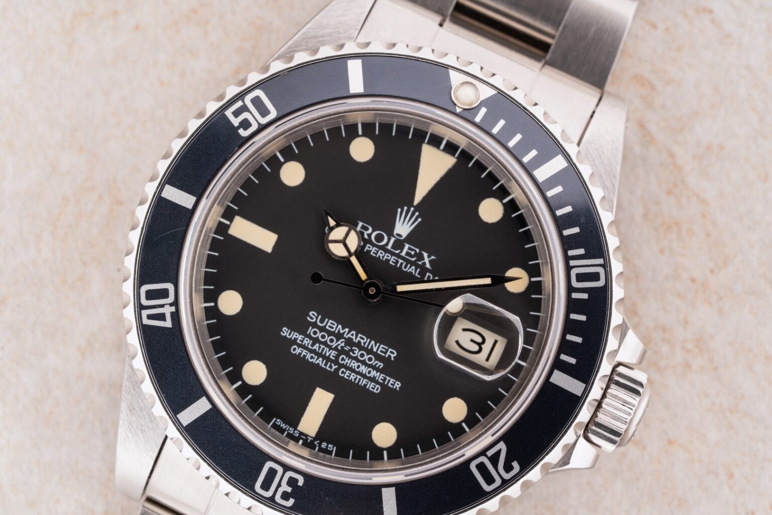 Wonderful matte 16800 Submariner with a magnificent patina. – THE WATCHGUY
